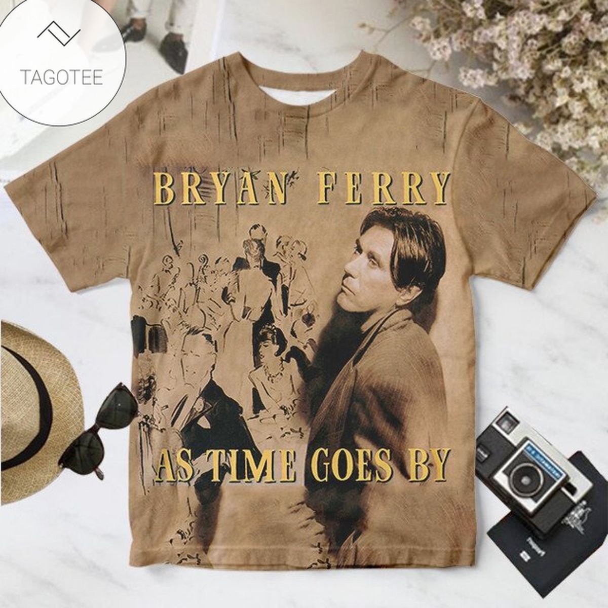 Bryan Ferry As Time Goes By Album Cover Shirt - Cryptizen - is an online retailer of POD fashion ...